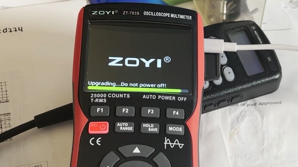 ZOYI ZT-703S三合一万用表固件升级