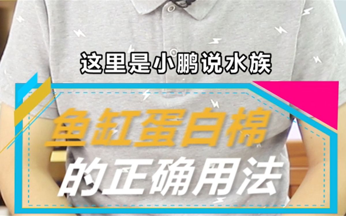 水族小知识,鱼缸蛋白棉到底有用么?需正确使用!