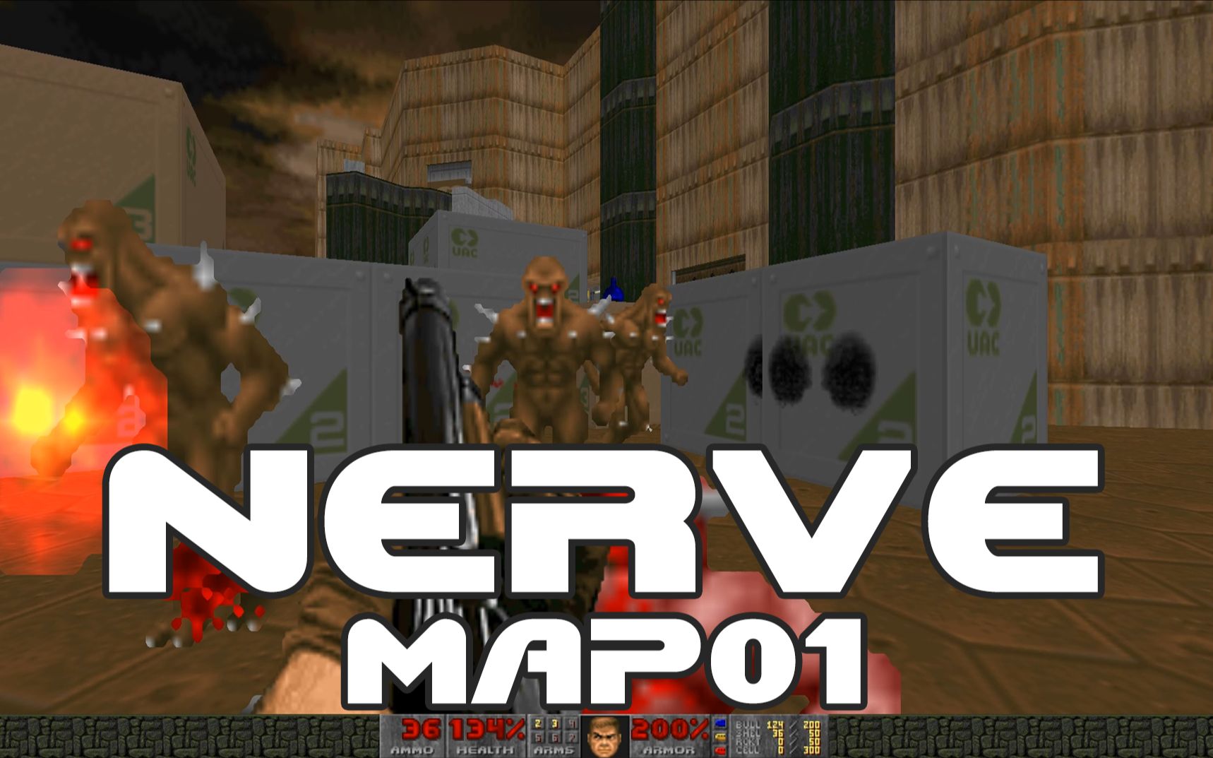 【自制 60FPS】DOOM II NERVE MAP01 试玩 (No Rest for the Living ...