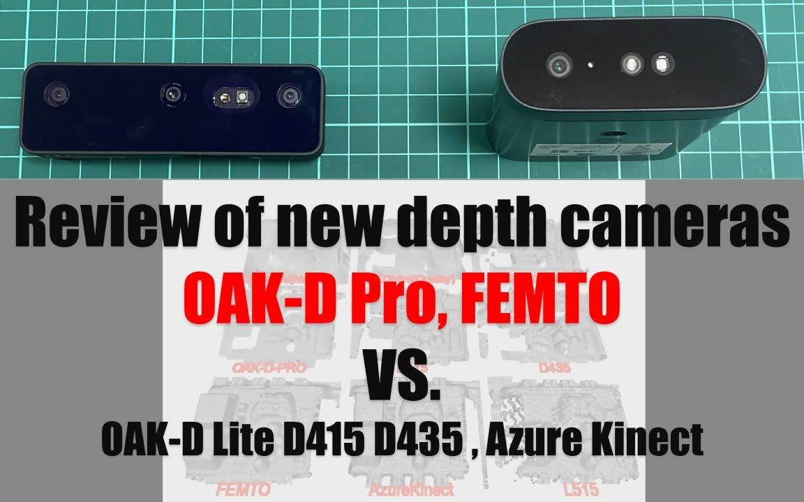 【深度相机哪家强❸ 】8款相机的深度和点云哪款好?OAK-D-Pro、...