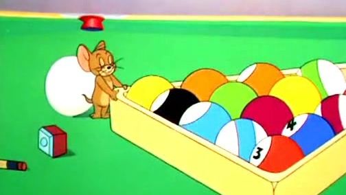 猫和老鼠 台球桌上的大战,汤姆你还嘚瑟嘛,那是杰瑞没发飙