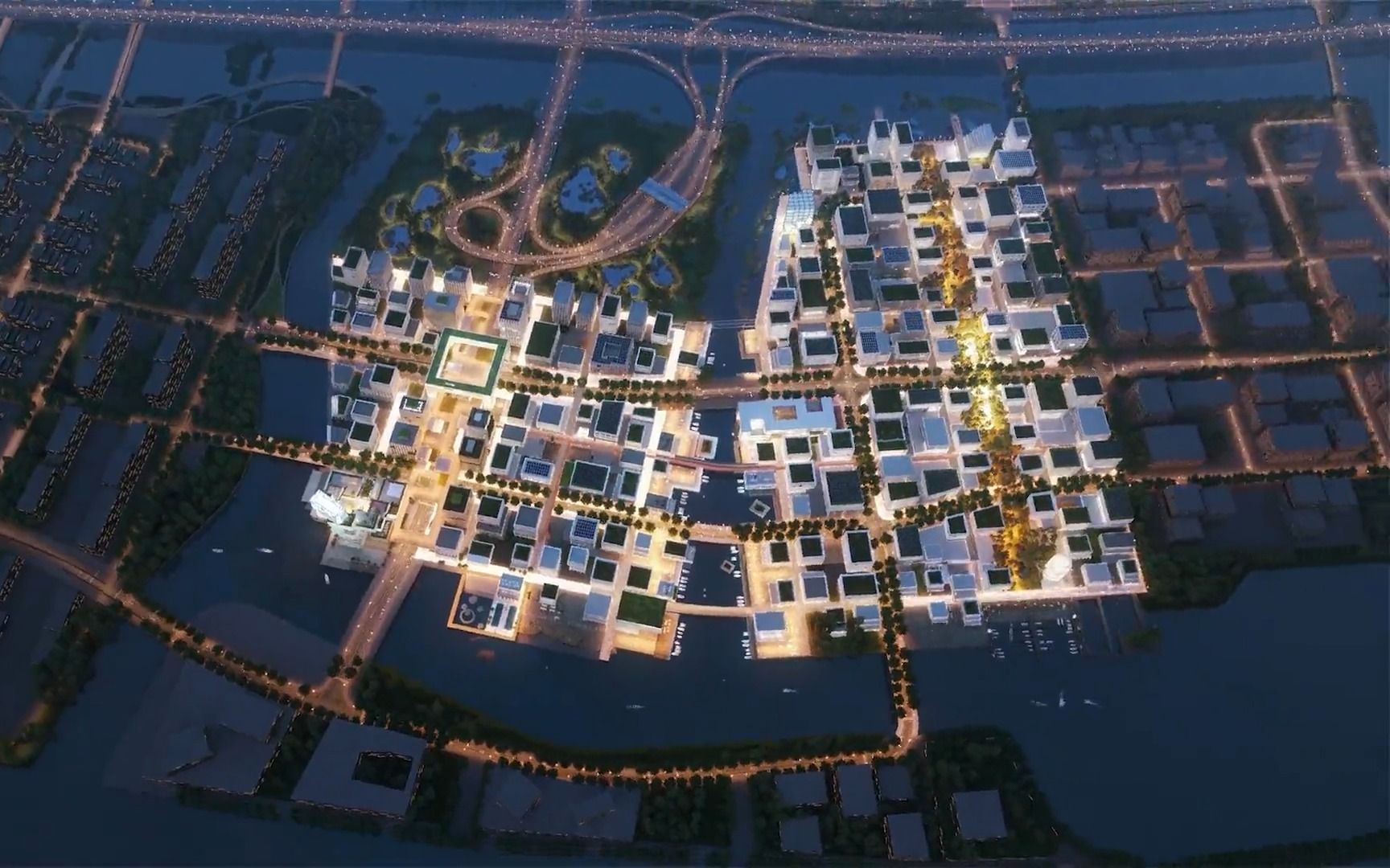 MVRDV+欧博:海纳百城丨中欧蓝色产业园城市设计及启动区建筑概念...