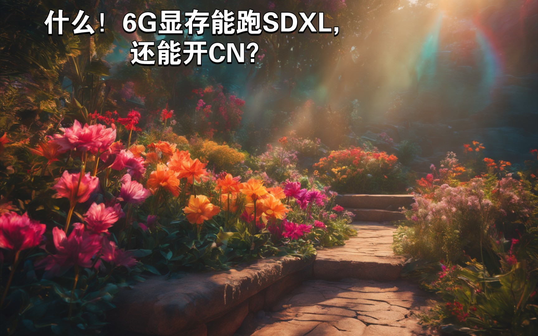 什么!6G显存也能跑SDXL,还能开CN,告别纯抽卡?方法给你。