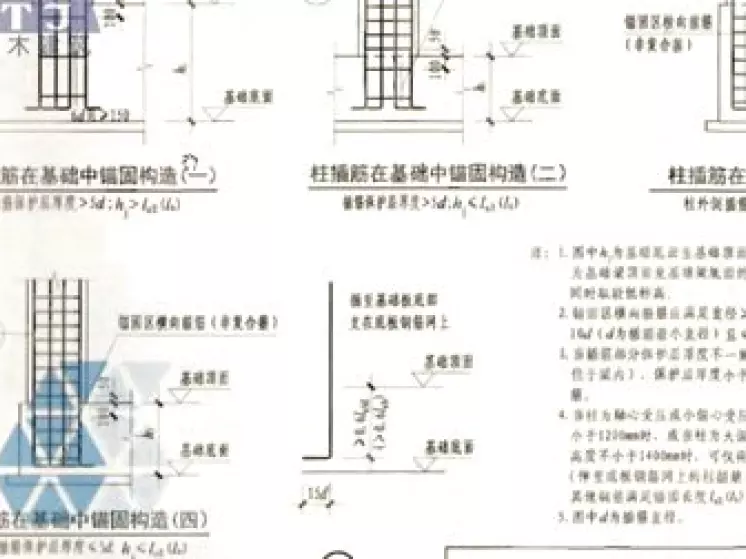 9-8 基础插筋构造_第9章 柱构件_平法钢筋识图算量基础教程_彭波—...