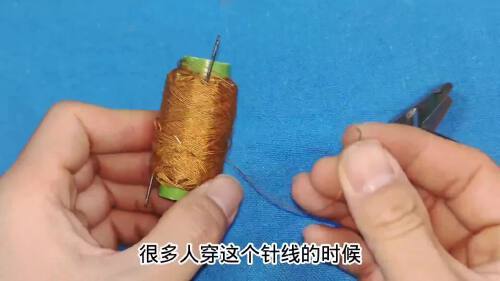"巧用夹子一秒钟穿针线,简单实用的小技巧分享!"