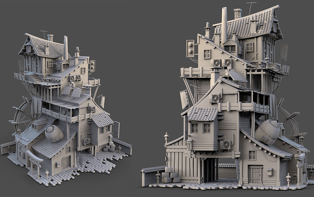 【Maya完整案例讲解】Maya场景制作,零基础也能学废的3D建模