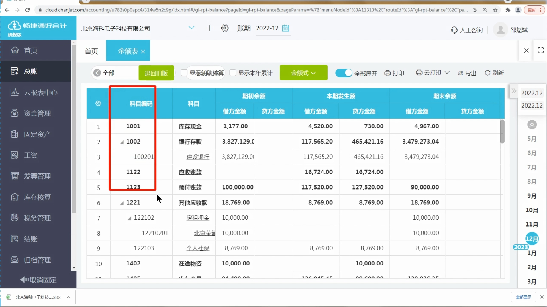 1.编制科目余额表与总账、明细账