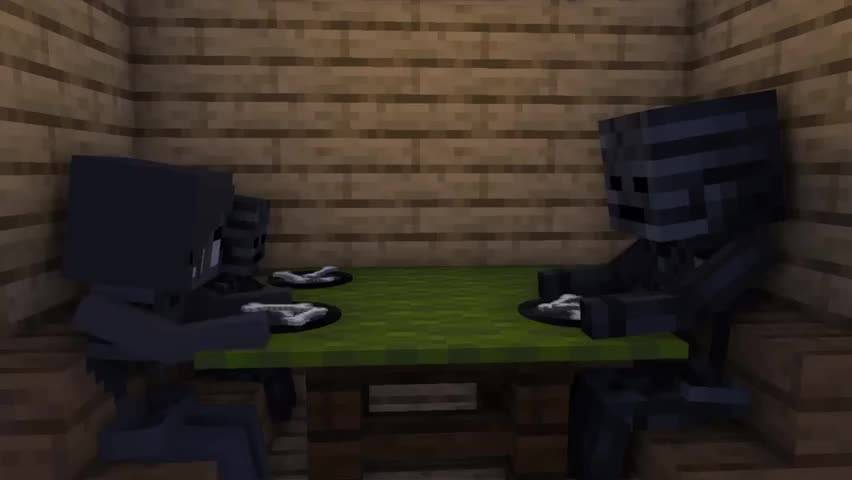 我的世界怪物学院·可怜的凋零骷髅悲伤故事