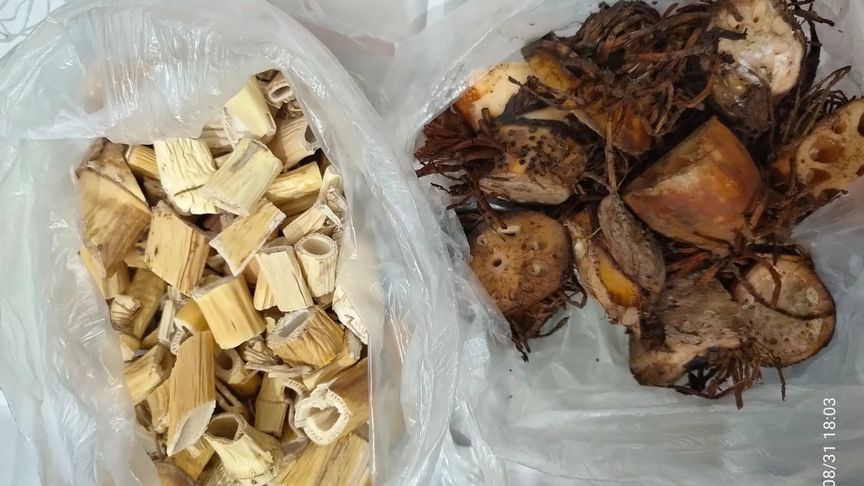 天气干燥,孩子流鼻血,煲藕节汤水非常好