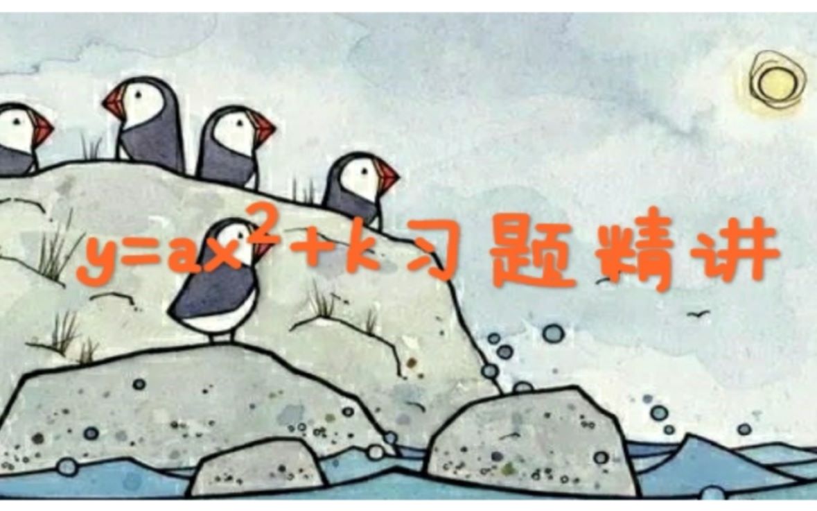 初三数学上-二次函数y=ax²+k习题精讲