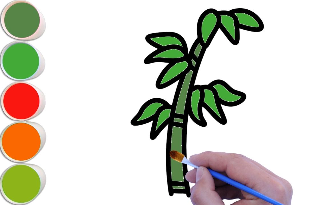 教你画竹子,儿童简笔画教程