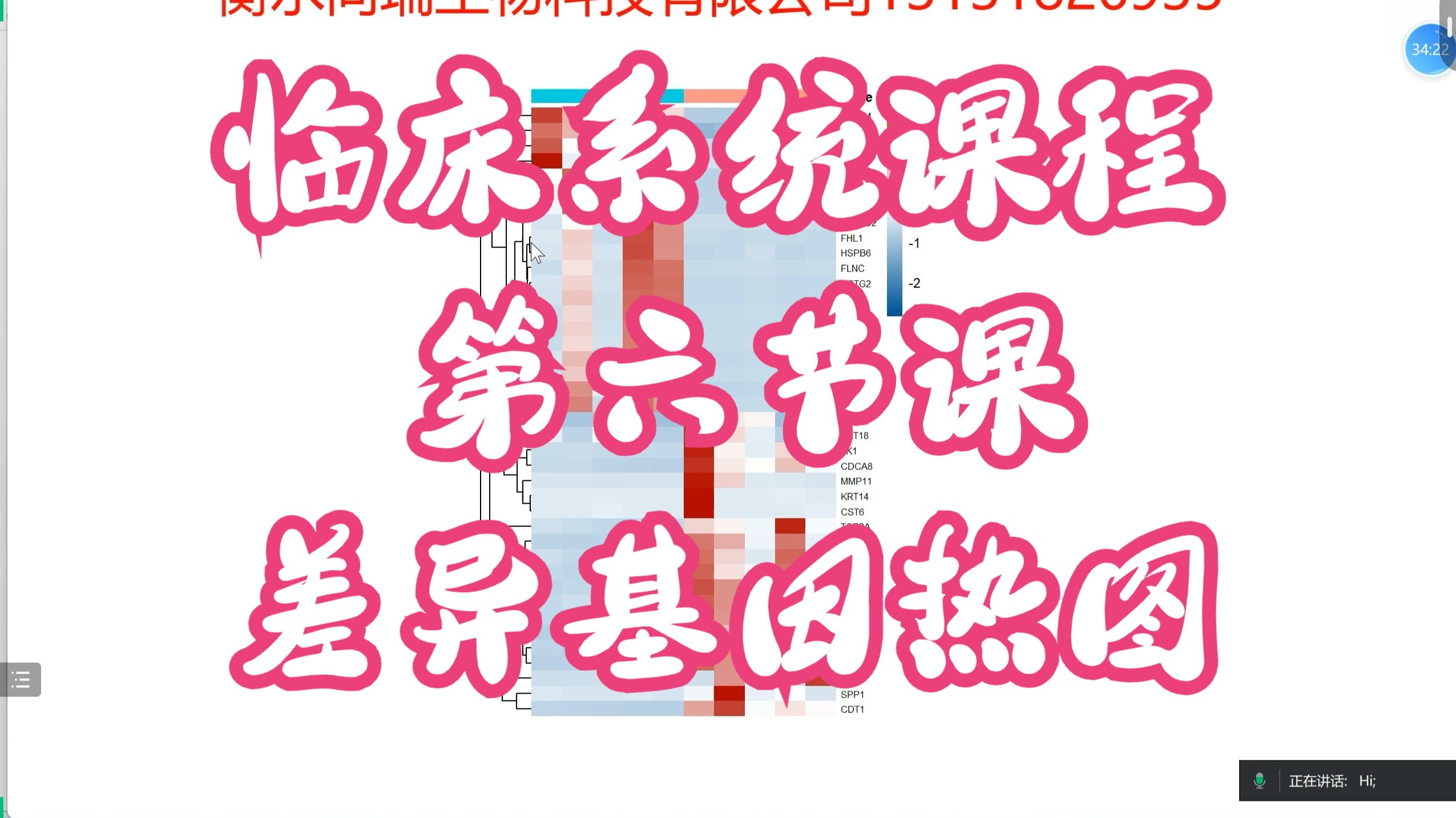 医学临床R语言数据分析系统课程-第六节课-差异基因热图