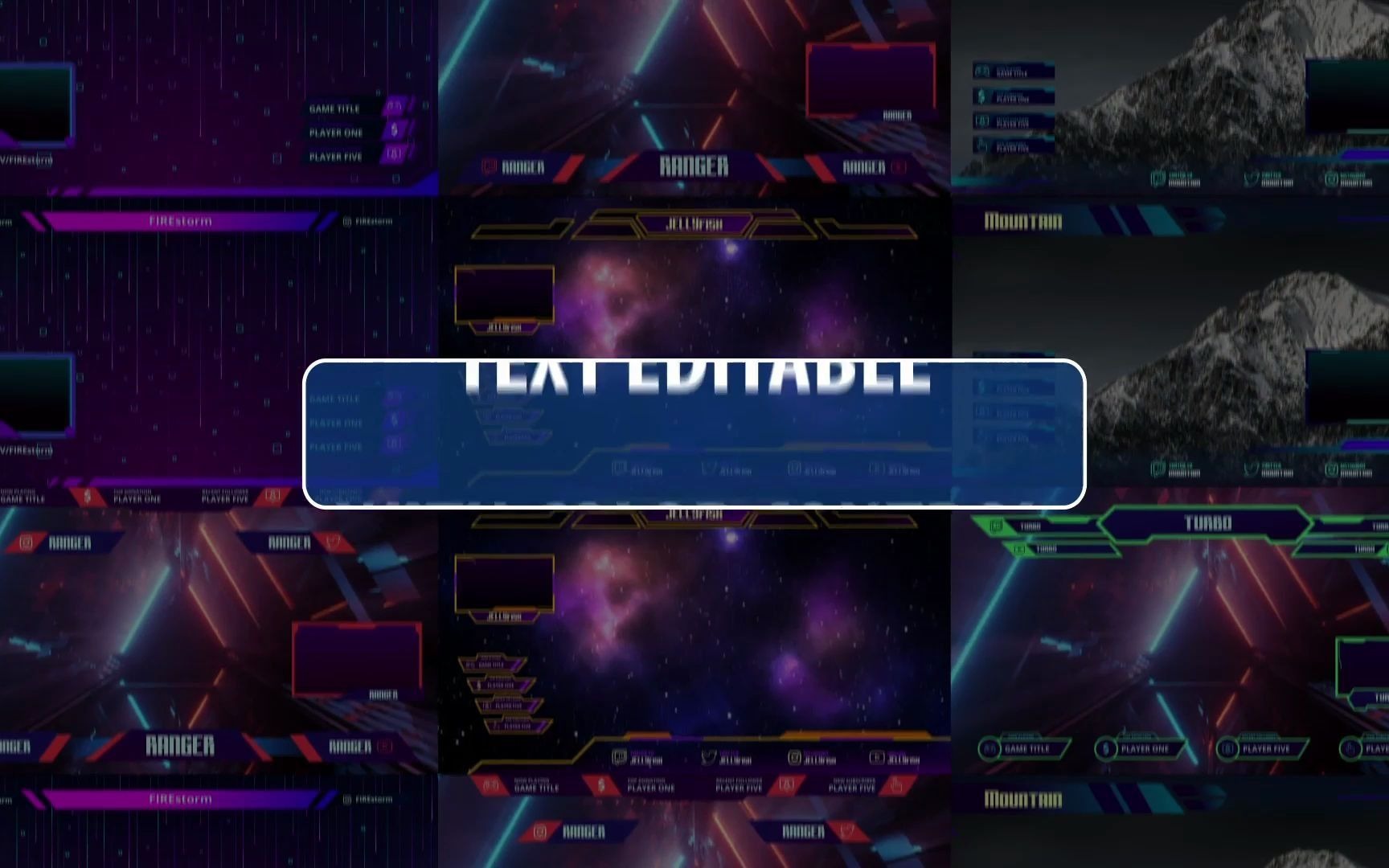 AE模板-直播框架