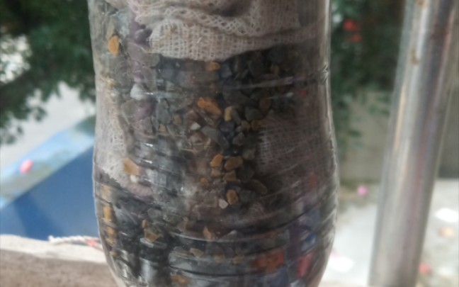 首次尝试自制简易净水器!