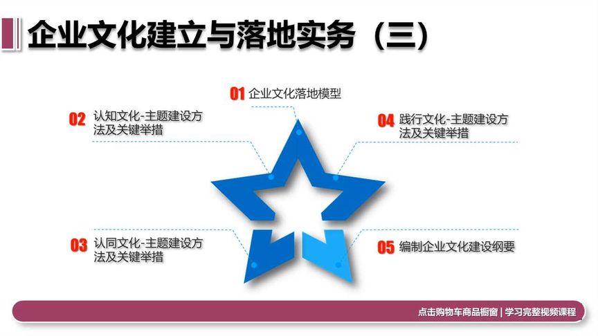 第三讲:企业文化落地方法与操作要点