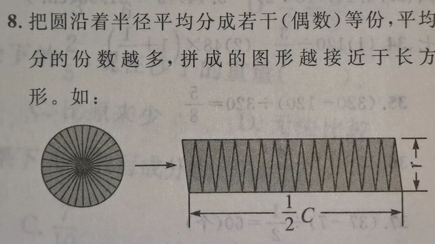 2019年期末考前复习:六年级数学圆面积公式的推导过程