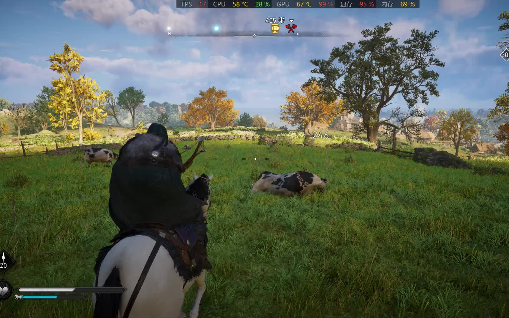 RTX2060刺客信条英灵殿最高画质性能表现,虽然吃显卡但优化还不错