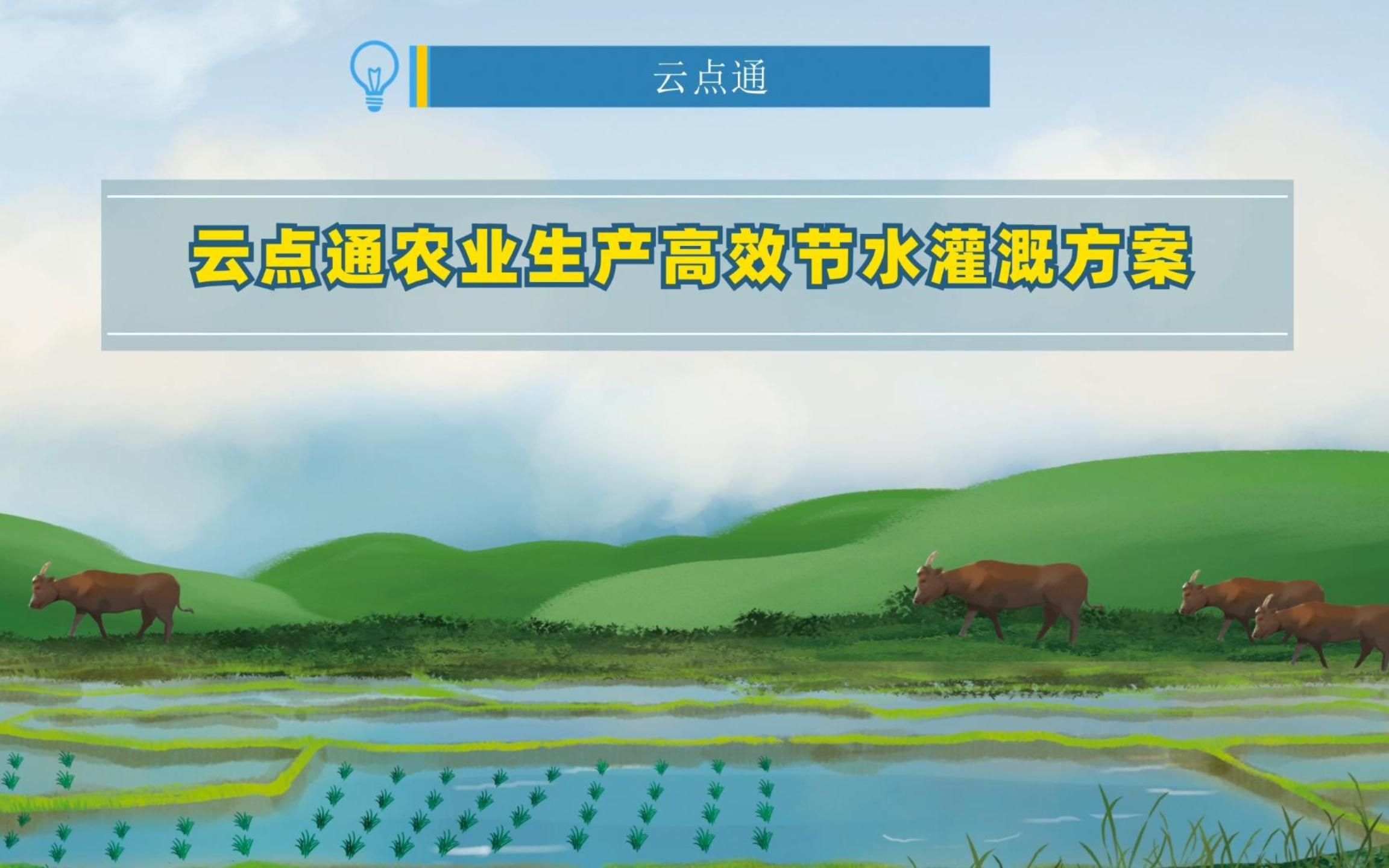云点通农业生产高效节水灌溉方案