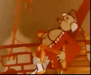 1958年经典动画片《猪八戒吃西瓜》(我国第一部剪纸动画片)