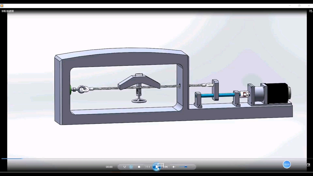 solidworks动画—钢索柔性伸长动画