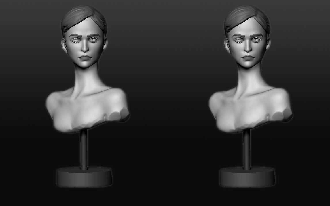【zbrush新手教程】国外小姐姐制作流程,短发女孩,建模干货