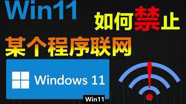 Win11如何禁止某个软件或程序联网