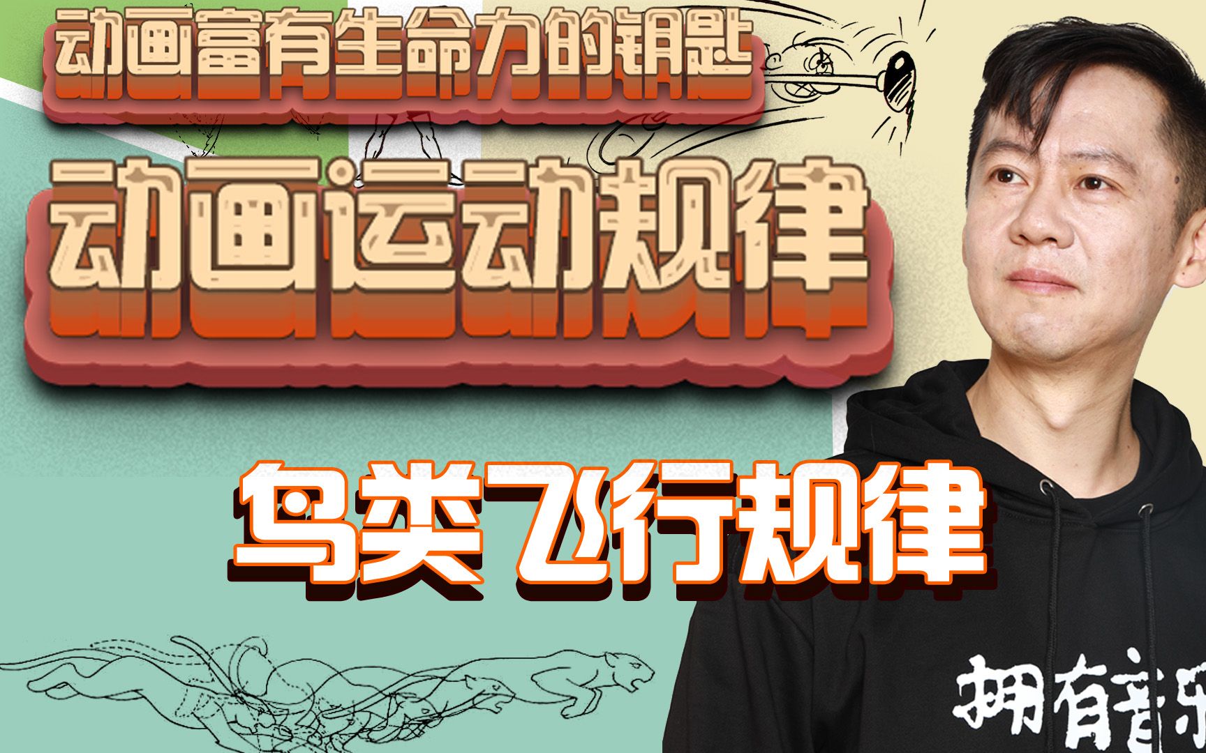 【动画运动规律】课程教学 第十五讲:鸟类飞行原理(上)原理部分