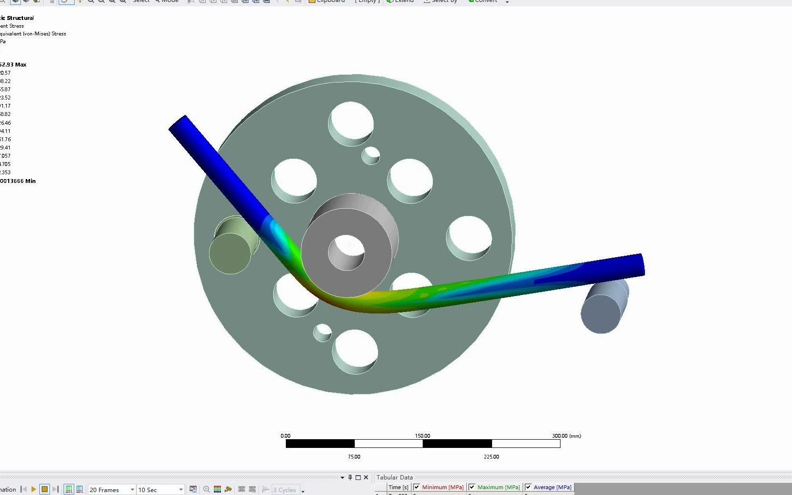 基于ANSYS workbench的钢筋折弯仿真(非线性计算)