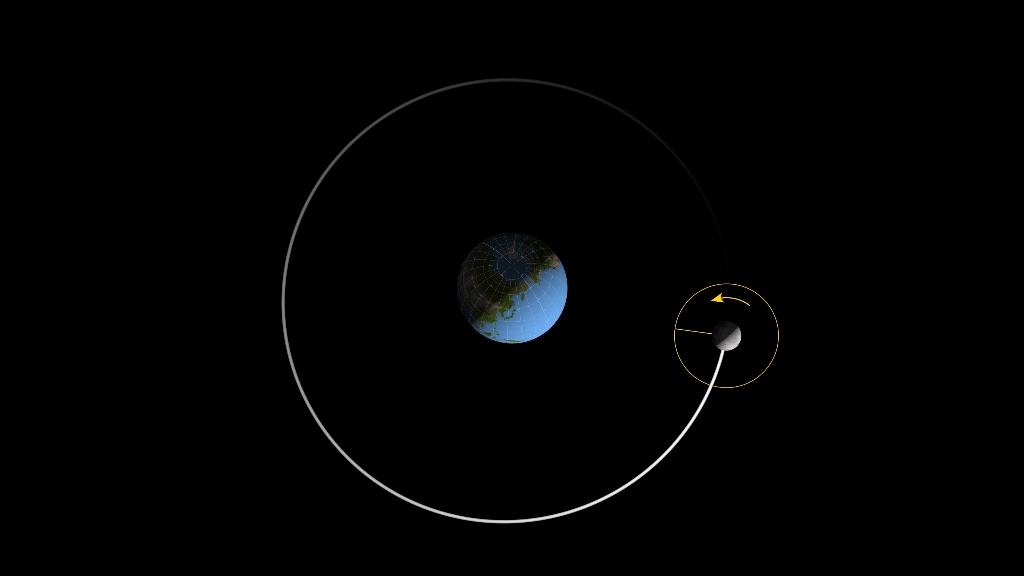 月球的自转和公转
