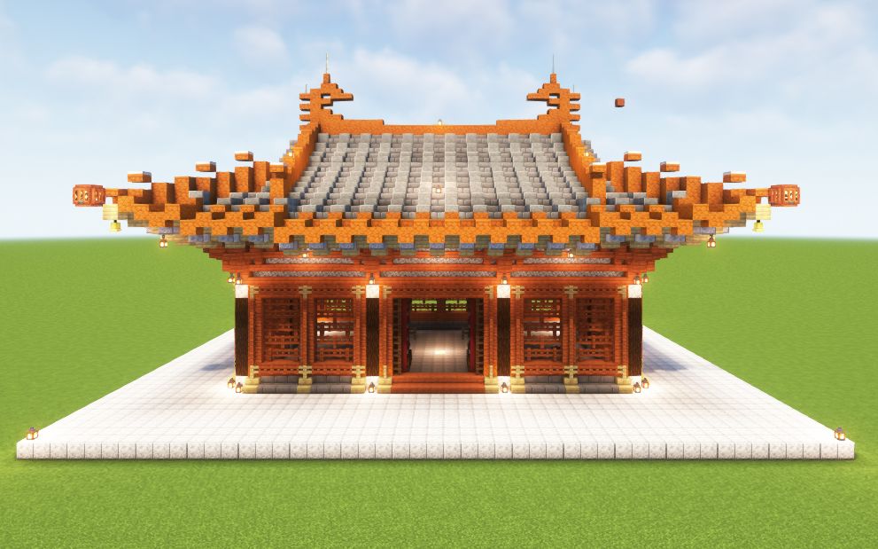 我的世界萌新摸古风建筑!第八期!(有人可以帮我做的建筑起名字吗)