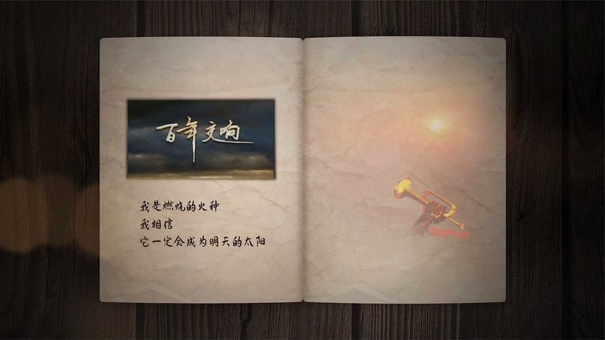 《百年交响》诗朗诵合拍- PR翻书效果