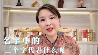 1.名字中的三个字分别代表什么呢