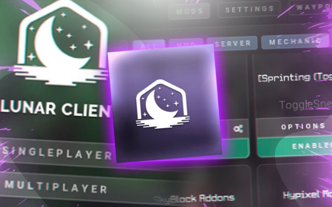 当大神公布了 lunar client客户端设置!