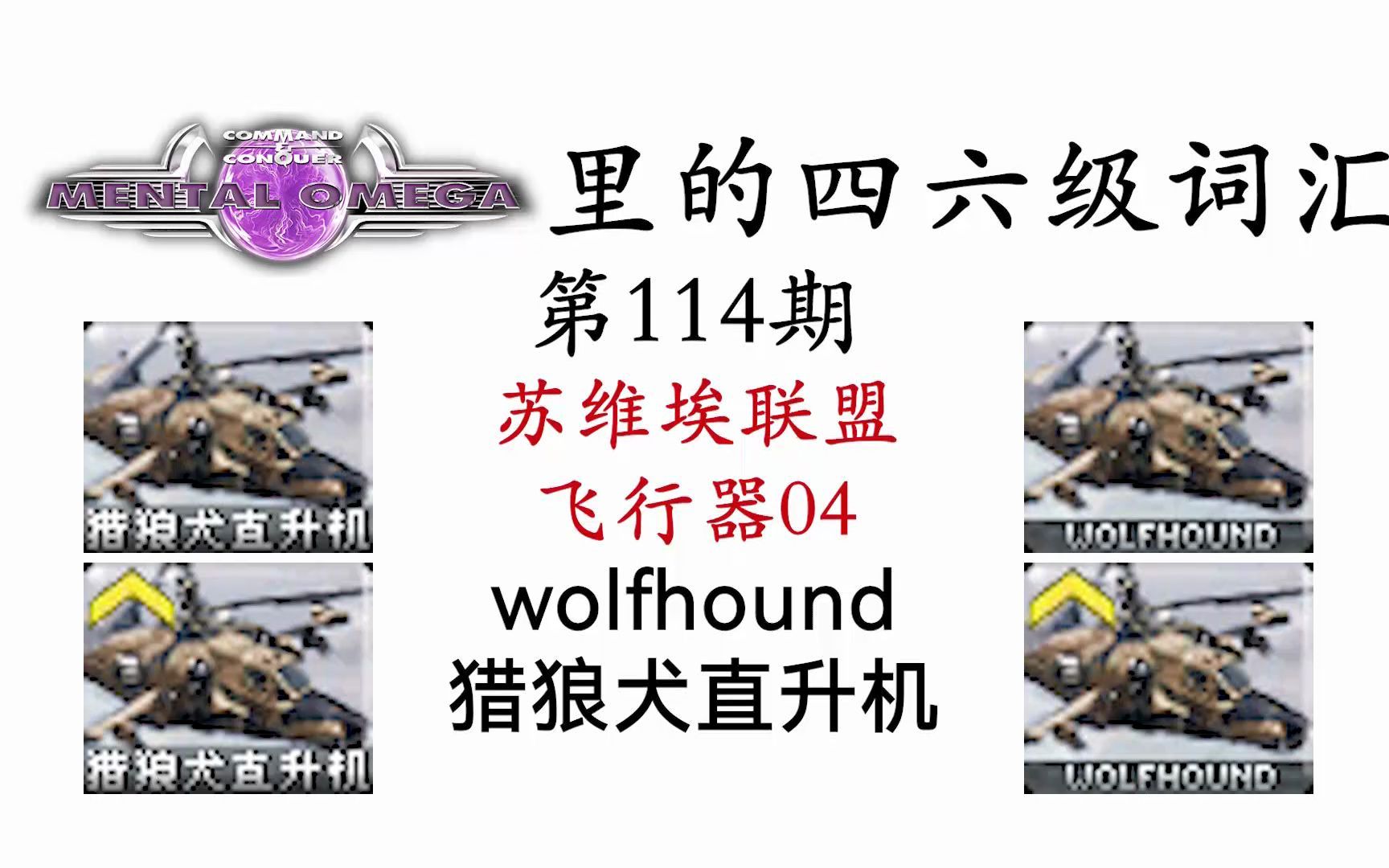 心灵终结里的四六级词汇 第114期 猎狼犬直升机_心灵终结
