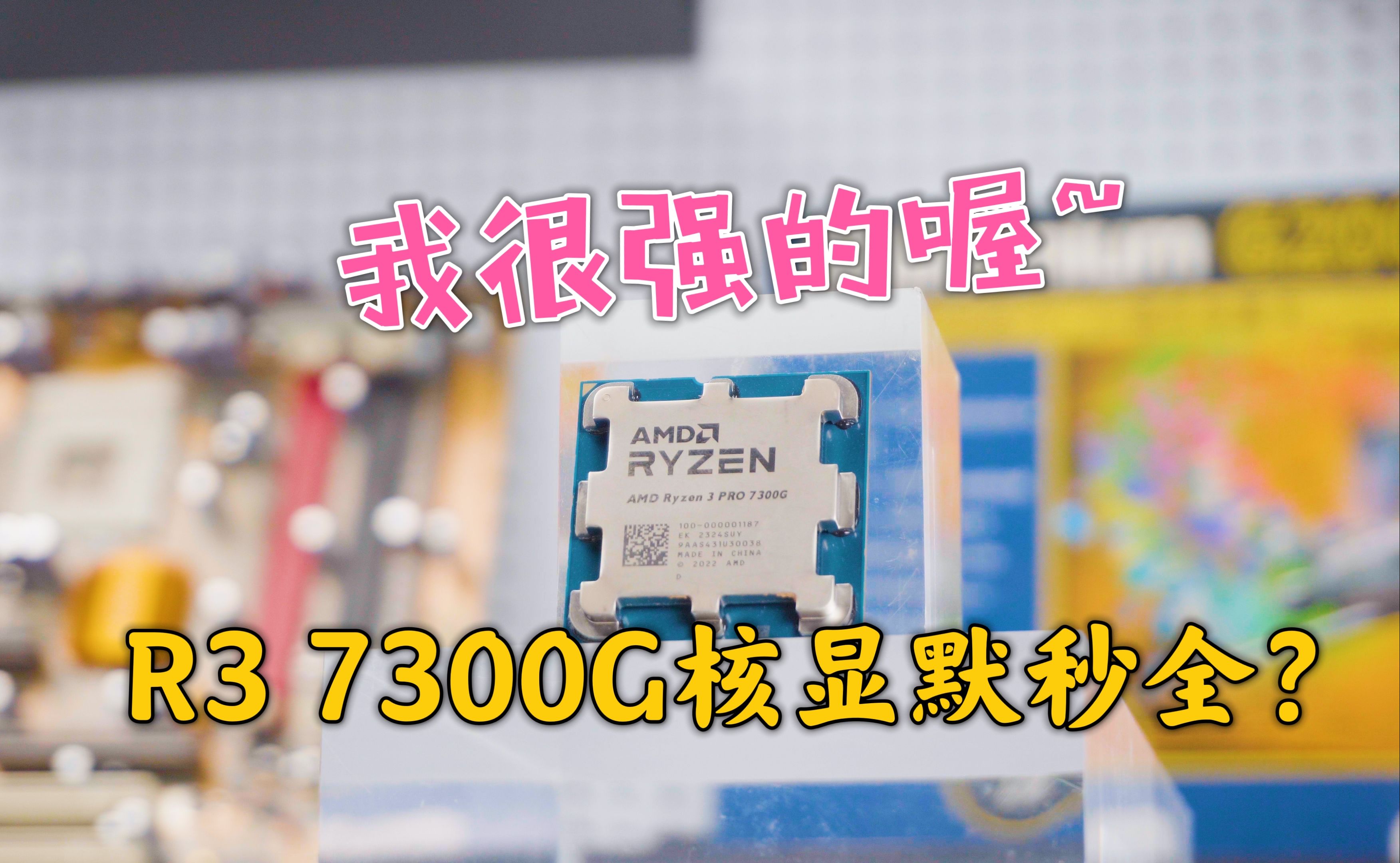 R3默秒全?没想到AMD锐龙R3 Pro 7300G核显这么强!500元的它是神U...