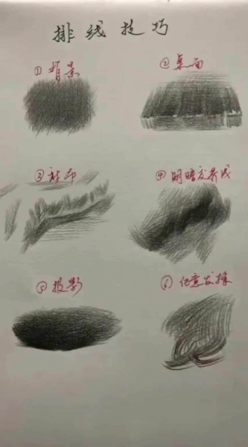 【素描】关于排线技巧总结,学习素描静物与素描人物必备-作者详见署名