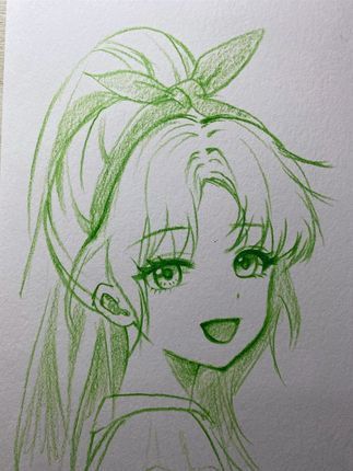 一分钟教你画一个可爱的动漫