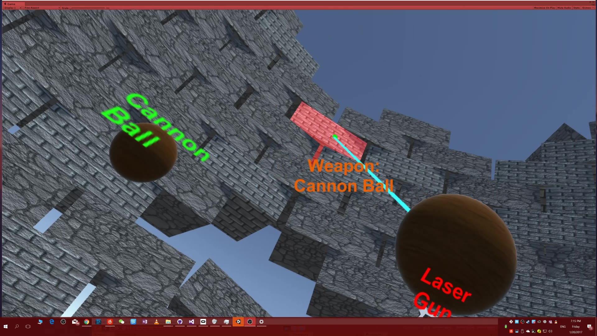 【Unity3D】【VR】自制Oculus Rift上运行的小游戏
