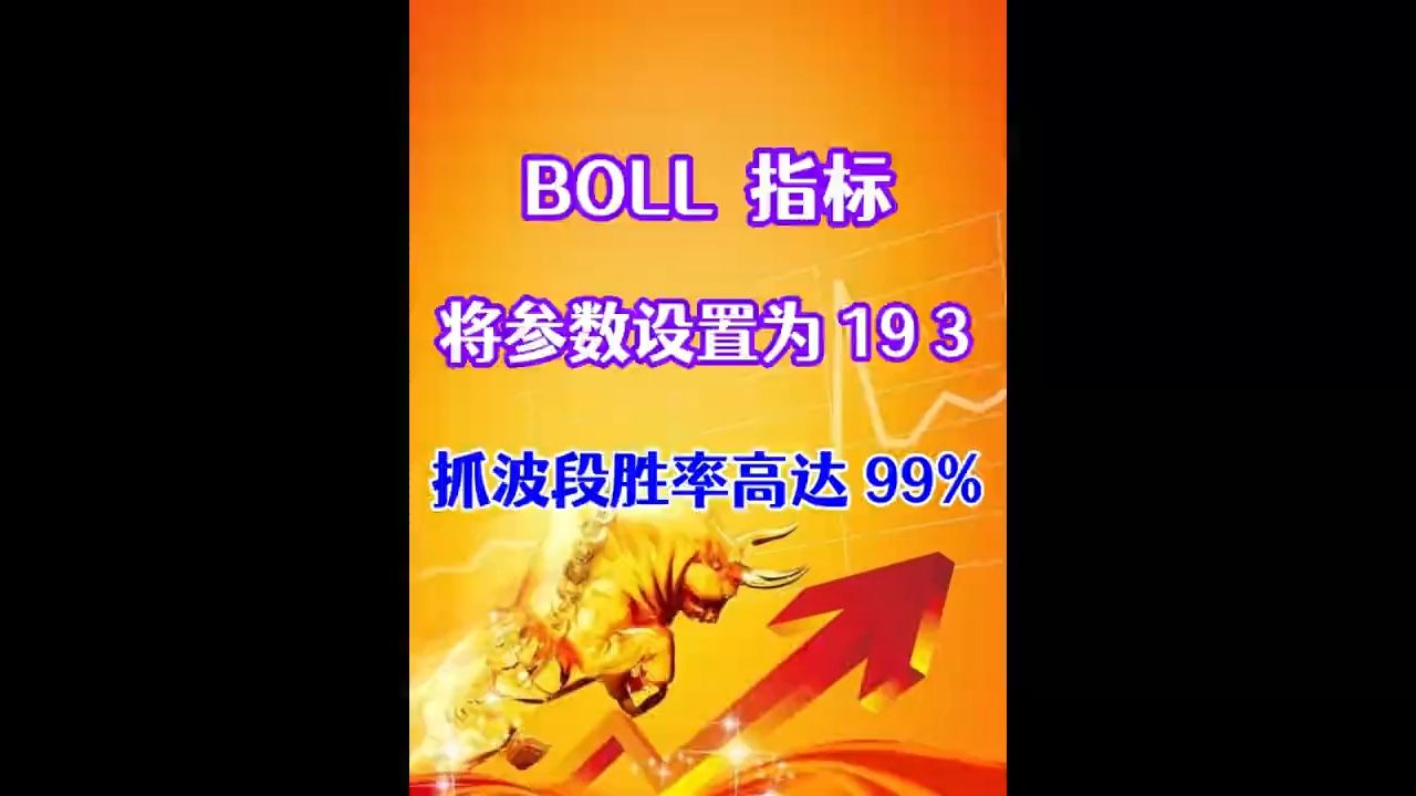 没想到将布林带指标的参数设置为19和3,抓短线成功率高达99%!