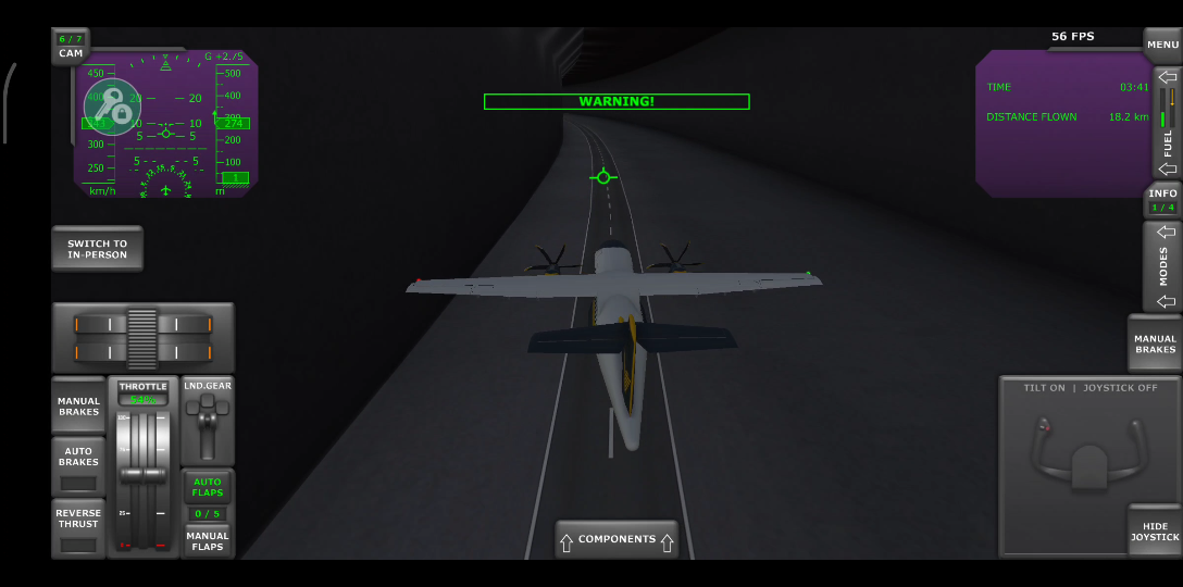 《涡轮螺旋桨飞行模拟器》 飞机钻洞