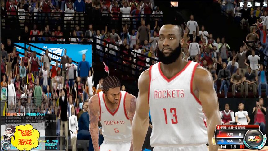 玩篮球游戏nba2k,遇到的对手太强大,被杀的毫无还手之力