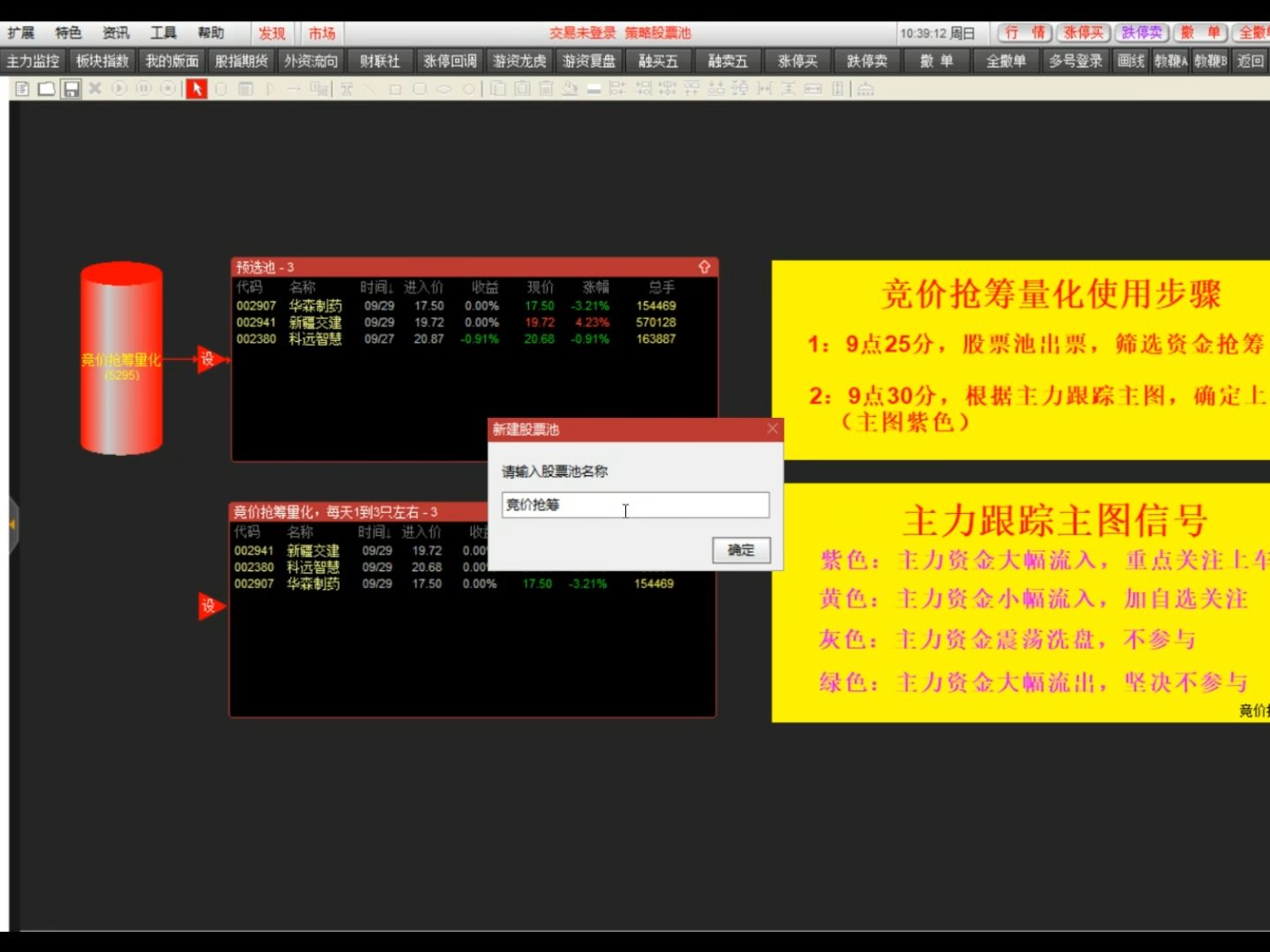 竞价抢筹量化模型