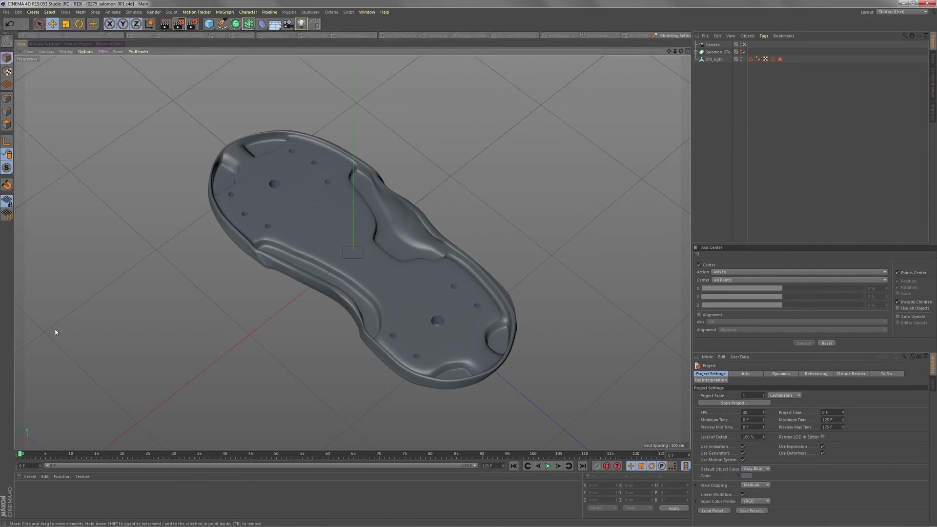 C4D鞋底制作教程