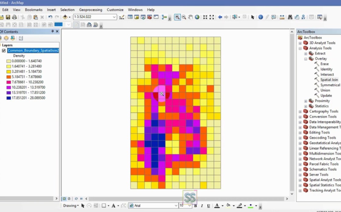 【Arcgis点密度分析】