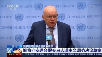 俄乌局势 俄罗斯常驻联合国代表表示 俄将向安理会提交乌人道主义...