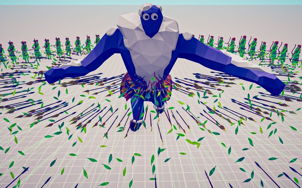 100x 阿耳忒弥斯 vs 所有单位 - Totally Accurate Battle Simulator TABS