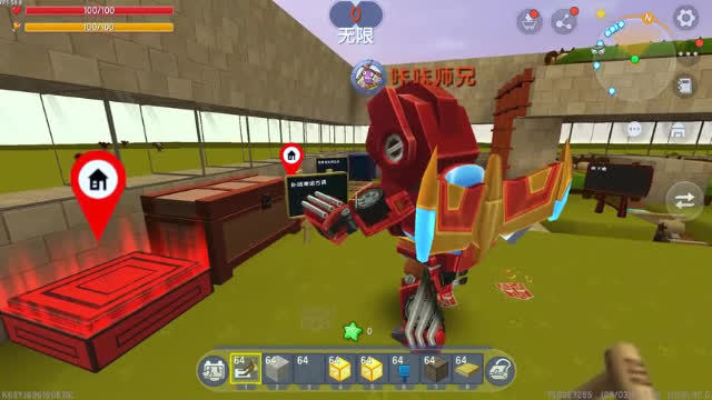 卡卡大师兄和豆豆小师弟用幸运方块敲出神器,秒杀怪物