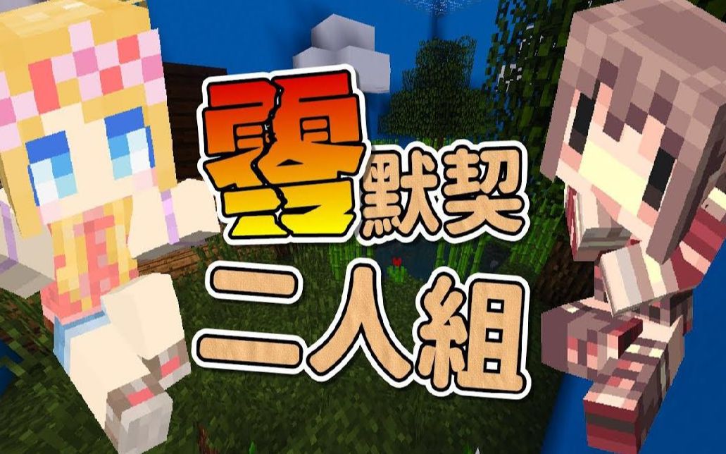 【媛媛】我的世界:双人解谜 没有默契的双人合作地图 ft阿神