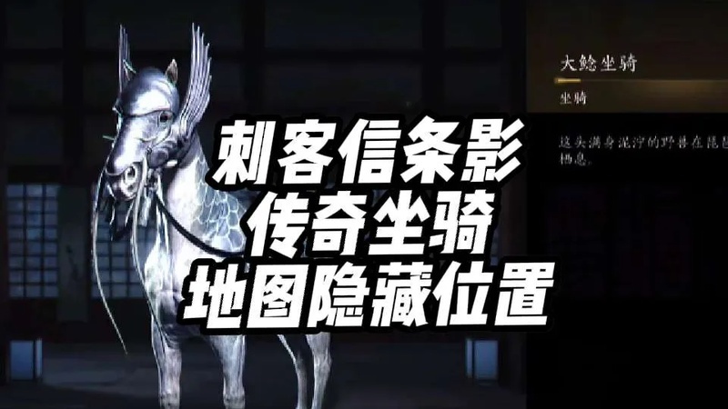 刺客信条影隐藏传奇坐骑位置 有喜欢收集的玩家