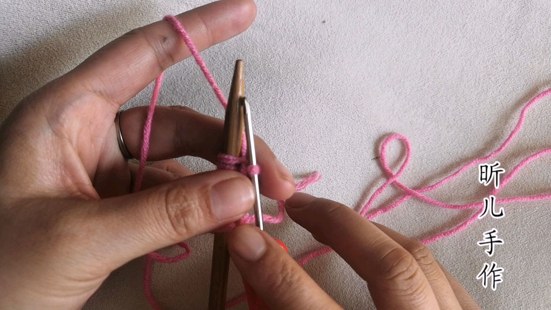 这个起针方法不错,可行试试